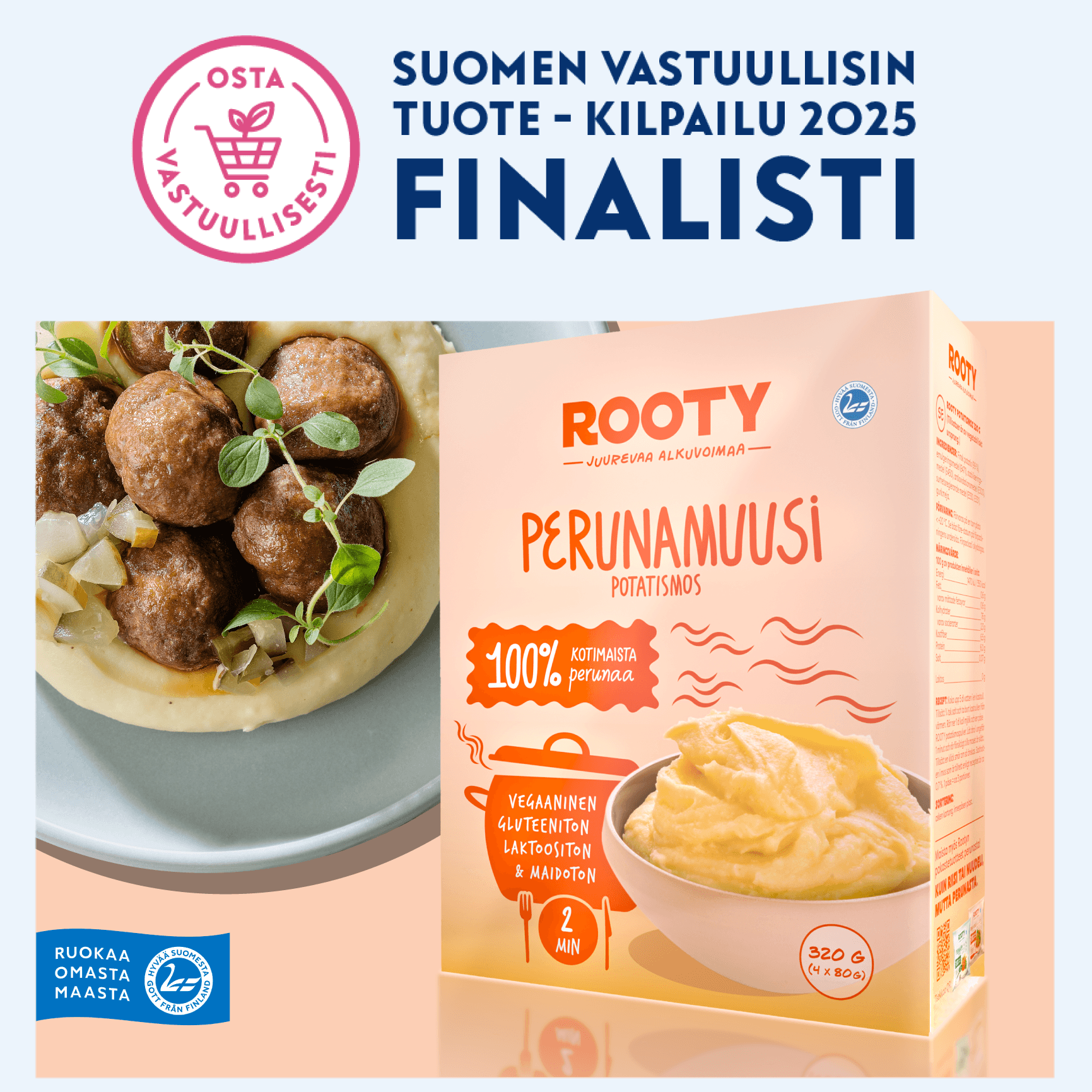 Äänestä Suomen vastuullisin tuote 2025 - rooty